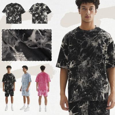 China Customized High-quality Breathable Sporty Oversized Knitted Pure Cotton Men's Summer Short-sleeved T-shirt with Blank Design for sale