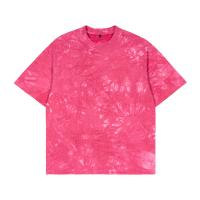 China Customized High-quality Breathable Sporty Oversized Knitted Pure Cotton Men's Summer Short-sleeved T-shirt with Blank Design for sale