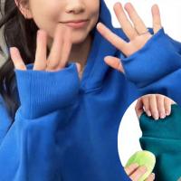 China Customized Vintage Oversized Couple's Anti-Anxiety Printed Knitted Hoodie with Hidden Stress Relieving Ball OEM/ODM for sale
