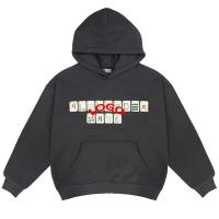 China Chinese Clothing Manufacturer's New Casual Regular Fit Men's Winter Hoodie with 3D Embroidery and Mahjong Print Sportswear for sale