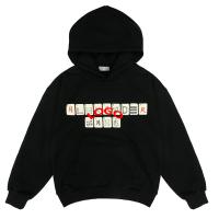 China Chinese Clothing Manufacturer's New Casual Regular Fit Men's Winter Hoodie with 3D Embroidery and Mahjong Print Sportswear for sale