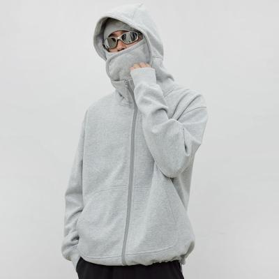 China Factory Balaklava Hoodie Mask Double Layer Thick High Quality Breathable Windproof Oversized Winter Customized Logo Hoodie for sale