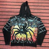 China Custom Men Hoodies 100% Cotton Heavyweight Acid Wash High-End Quality Zipper Design Loose Fit Autumn Winter Fleece ODM Supply for sale