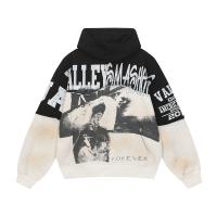 China Men's High Quality Classic Winter Hoodie Stone Washed Pure Cotton Heat Transfer Printing Zipper American Retro Leisure Style for sale