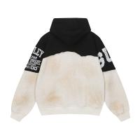 China Men's High Quality Classic Winter Hoodie Stone Washed Pure Cotton Heat Transfer Printing Zipper American Retro Leisure Style for sale