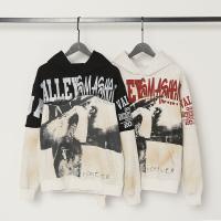 China Men's High Quality Classic Winter Hoodie Stone Washed Pure Cotton Heat Transfer Printing Zipper American Retro Leisure Style for sale