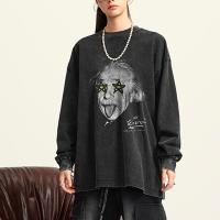 China Men's Vintage Crewneck Sweatshirts Custom Embroidered Oversized Hoodies Solid Pattern Warm Casual Wear Cool 100% Cotton Knitted for sale