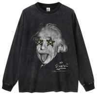 China Men's Vintage Crewneck Sweatshirts Custom Embroidered Oversized Hoodies Solid Pattern Warm Casual Wear Cool 100% Cotton Knitted for sale