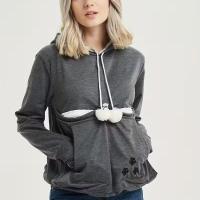 China Embroidered 3D Cat Hoodie with Kangaroo Pocket Autumn Pet Cat Owner Design ODM Supply 100% Polyester Windproof for sale