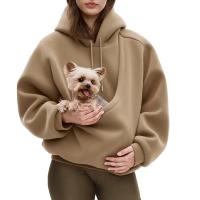 China OEM/ODM Wholesale Couple Pet Cat & Dog Bag Hoodie with 3D Embroidery Cartoon Design Winter Fashionable Warm Breathable Windproof for sale