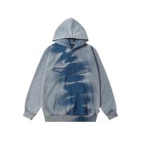 China Winter ODM Unisex Heavy Duty Embroidered Letter Washed Vintage Tie Dye Hoodie Polyester/Cotton Terry Fabric Breathable Windproof for sale