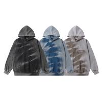 China Winter ODM Unisex Heavy Duty Embroidered Letter Washed Vintage Tie Dye Hoodie Polyester/Cotton Terry Fabric Breathable Windproof for sale