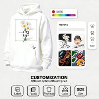 China Customized ODM Unisex Curved Sleeve Embroidered Print Knitted Boxy Hoodie Spring 2025 Zipper-Up Windproof Breathable Jacket for sale