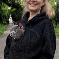 China Cat Kangaroo Pocket Plush Hoodie 100% Polyester Jersey Fabric Breathable Windproof Anti-Pilling Unisex Winter Embroidered Print for sale