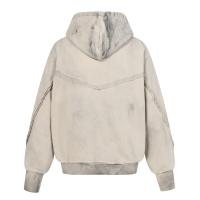 China Sublime Washed Zipper-Up Oversized Hoodie Polyester/Cotton 550g Anti-Pilling Windproof Breathable 3D Knitted Unisex Winter for sale