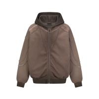 China Oversized Washed Black Hoodie 3D Pattern Zipper-Up Fleece Unisex Acid Wash Winter Breathable Windproof Anti-Pilling ODM Pocket for sale