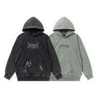 China Black Acid Washed Washed Vintage Oversized Unisex Polyester/Cotton Fleece Pullover Hoodie Winter Pocket Windproof Breathable for sale