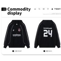 China Support Customized Unisex 2025 Autumn Winter Football Club Sports Hooded Sweatshirt Knitted Hoodie Embroidered Oversized for sale