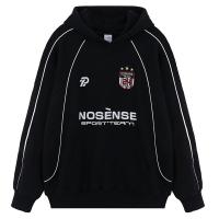 China Support Customized Unisex 2025 Autumn Winter Football Club Sports Hooded Sweatshirt Knitted Hoodie Embroidered Oversized for sale