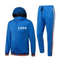 China Manufacturer Custom Men's Outdoor Casual Fall Jacket Coat Hood Fashionable Basketball Sportswear Outerwear Set for Autumn Season for sale