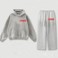 China Customized Men's Retro Super Large Hooded Sweatshirt Set Vintage Sportswear Heavy-Duty Washed Finish for Winter Warmth Sun for sale