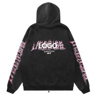China Customized Zipper-Up Solid Hoodie Cotton Polyester Embroidered Design Retro Printed Winter Men's Sports Set for sale