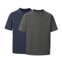 China 230G 100% Cotton Solid Blank Vintage Knitted Breathable O-Neck Short Sleeve Oversized Fit Men's Summer T-shirt OEM for sale