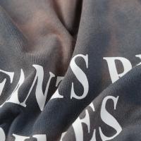 China Breaking Foundation Washed Gradient Versatile Melancholic Second-Generation Slogan Casual Oversized Vintage Breathable T-Shirt for sale