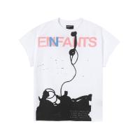 China Men's Vintage Earphone Print Knitted 100% Cotton Breathable Oversized Fit Regular Sleeve T-Shirt Digital Print for sale
