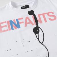 China Men's Vintage Earphone Print Knitted 100% Cotton Breathable Oversized Fit Regular Sleeve T-Shirt Digital Print for sale