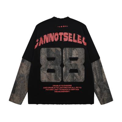 China Customized Heavyweight 100% Cotton Washed Digital Print Blank Design Breathable Vintage Oversized Raglan Sleeve T-shirt for Men for sale