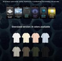 China Honeycomb Mint Knitted Blank T-shirt 2026 Spring Summer New Six-in-One Technology Cooling Quick-Drying 280g Oversized Short for sale