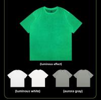 China Custom OEM/ODM 2026 Spring Summer New Heavyweight Firefly Glow Knitted Breathable Sporty Blank Digital Print T-shirt 100% Cotton for sale
