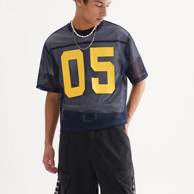 China Customized Regular Woven 100% Polyester Breathable Quick Dry Oversized Fit Printed Blank Letter Men's Casual Sport T-shirt for sale