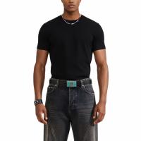 China Knitted Blank Sporty Fitness T-shirt 220G Sorona Breathable Solid Elastic Gym Athletic Men's for sale