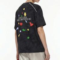 China 2026 Original Streetwear Men's T-Shirt Snowflake Print Rock Climbing Short Sleeve Puff Printed Polyester/Cotton Nonwoven Loose for sale