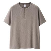 China Customizable O-Neck Short Sleeve Knitted Sporty Casual Regular Fit Solid Color T-shirt New Arrival Spring/Summer 2026 for sale