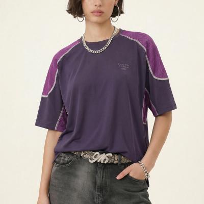 China Customizable Jersey Sporty Zoned Cooling Sports T-Shirt 2026 Spring/Summer New Arrival Street Fashion Oversized Letter for sale