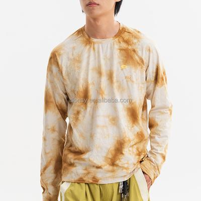 China OEM Custom Men's Oversized Fit Long Sleeve T-Shirt Back Logo 100% Polyester Breathable Quick Dry Sporty 200 Grams Letter for sale