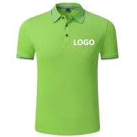 China Men's High-End 100% Cotton for Polo Shirt Trendy Summer Short Sleeved Lapel Color Blocked Collar Embroidered Work T-shirt for sale