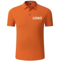 China Men's High-End 100% Cotton for Polo Shirt Trendy Summer Short Sleeved Lapel Color Blocked Collar Embroidered Work T-shirt for sale