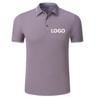 China Men's High-End 100% Cotton for Polo Shirt Trendy Summer Short Sleeved Lapel Color Blocked Collar Embroidered Work T-shirt for sale