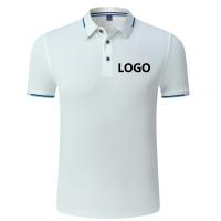 China Men's High-End 100% Cotton for Polo Shirt Trendy Summer Short Sleeved Lapel Color Blocked Collar Embroidered Work T-shirt for sale