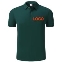 China 100% Polyester Men's Summer Golf T-Shirt Quick Dry Custom Logo Solid Print Size Colored Knitted for Polo Shirt for sale