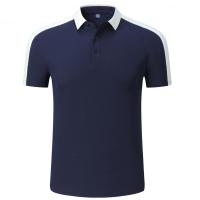 China Custom Logo Solid T-Shirt XL Size Short-Sleeved for Polo for Work 100% Polyester Plain Dyed Knitted Corporate Cultural Clothing for sale