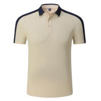 China Custom Logo Solid T-Shirt XL Size Short-Sleeved for Polo for Work 100% Polyester Plain Dyed Knitted Corporate Cultural Clothing for sale
