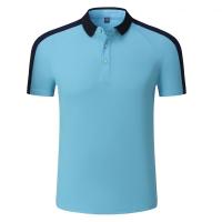 China Custom Logo Solid T-Shirt XL Size Short-Sleeved for Polo for Work 100% Polyester Plain Dyed Knitted Corporate Cultural Clothing for sale