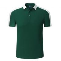 China Custom Logo Solid T-Shirt XL Size Short-Sleeved for Polo for Work 100% Polyester Plain Dyed Knitted Corporate Cultural Clothing for sale