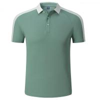 China Custom Logo Solid T-Shirt XL Size Short-Sleeved for Polo for Work 100% Polyester Plain Dyed Knitted Corporate Cultural Clothing for sale