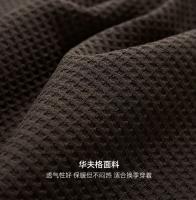 China Customized ODM Seagull-Collar Breathable Waffle Knitted Long Sleeve Pattern Letter Design Pure Color Turtleneck 100% Polyester for sale